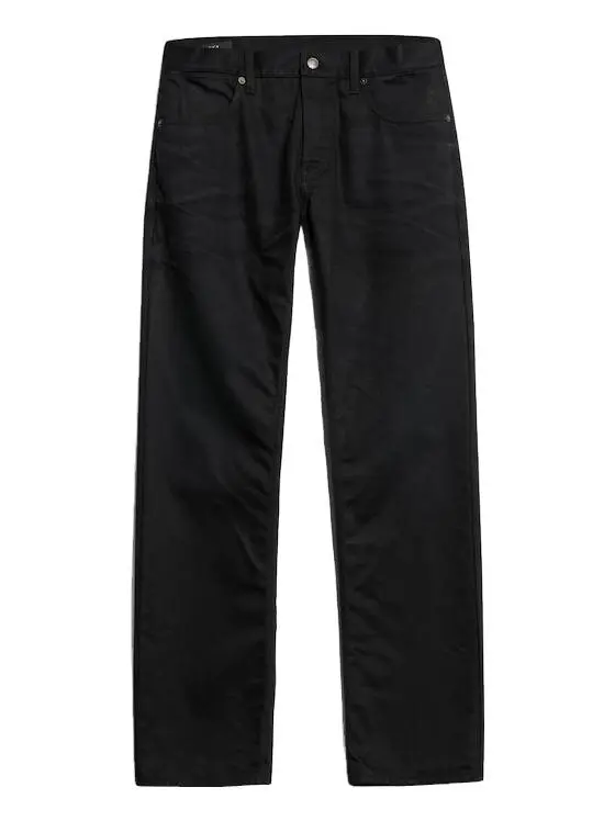 Gucci Cotton Denim Pants With Embroidery - Black