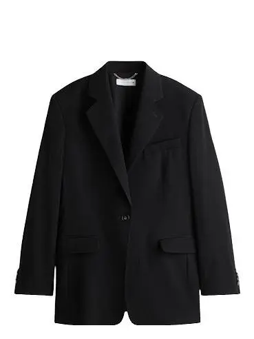 H&m X Stella Mccartney Single-breasted Wool Blazer - Black