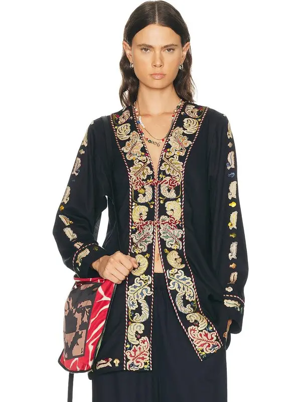 BODE Embroidered Runner Jacket - Multi