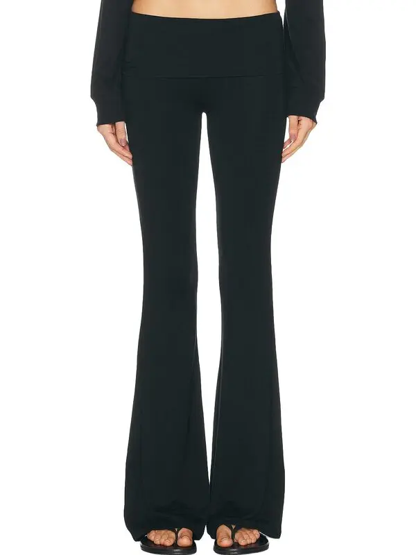 Eterne Foldover Flare Pant - Black