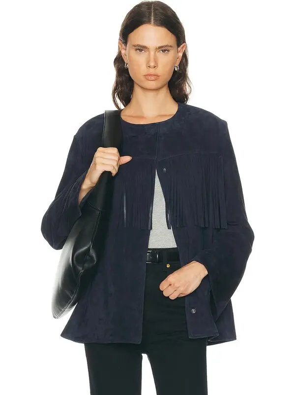 Nour Hammour Marfa Coat - Navy