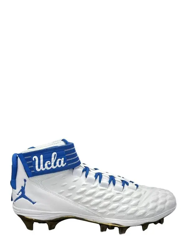 JORDAN Force Savage Pro 2 Ucla Pe High Top Cleats - White/signal Blue