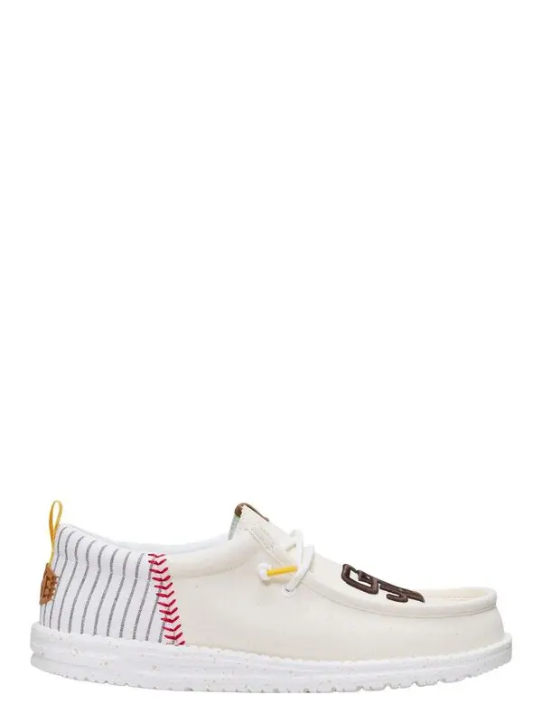 HEY DUDE Wally Funk Mlb San Diego Padres Sneakers - White/brown