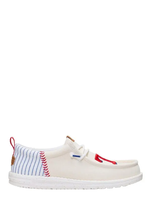 HEY DUDE Wally Funk Mlb Texas Rangers Sneakers - White/blue/red