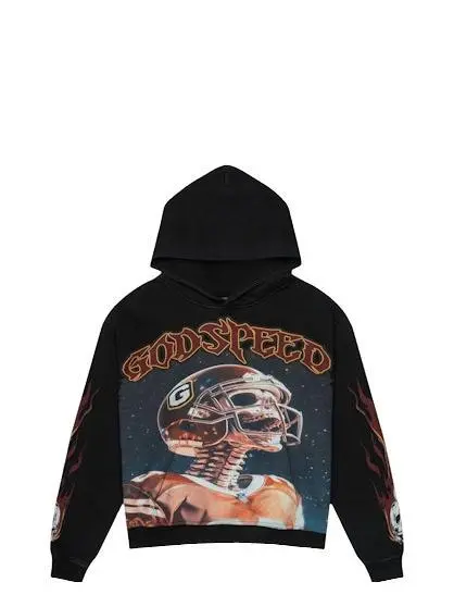 GODSPEED Skeleton Graphic Hoodie - Black