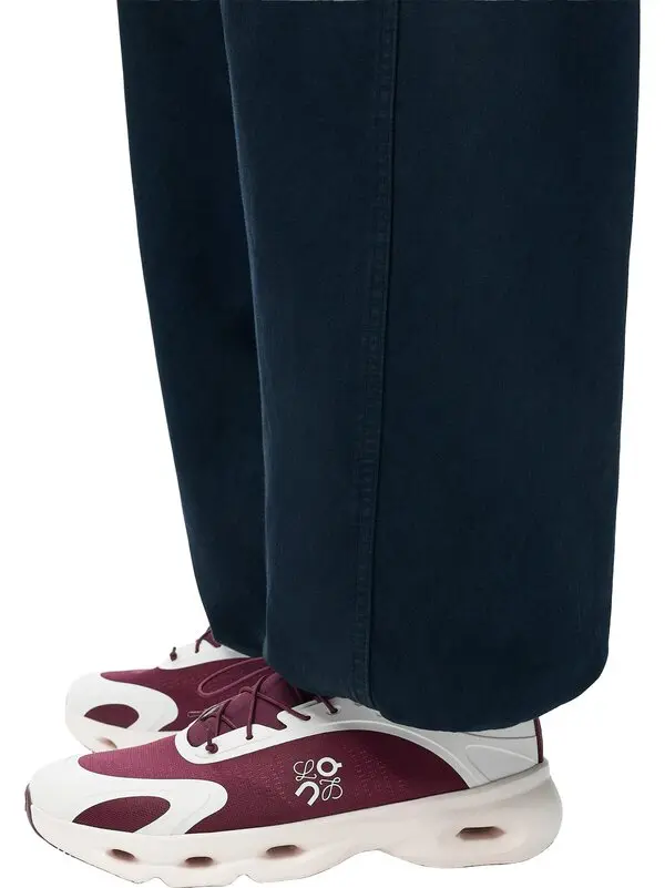 Loewe Cloudsolo Sneakers With Exclusive Light Foam Sole - Burgundy/eggshell