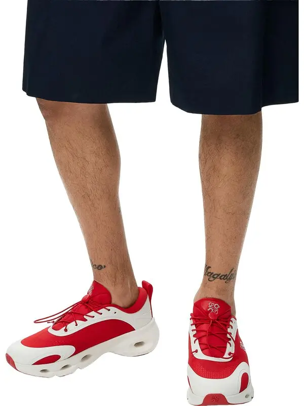 Loewe Cloudsolo Sneakers With Exclusive Light Foam Sole - Red/eggshell