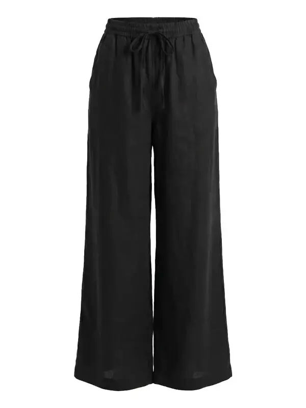 Adrift Clothing Breezy Relaxed Linen Pant - Black
