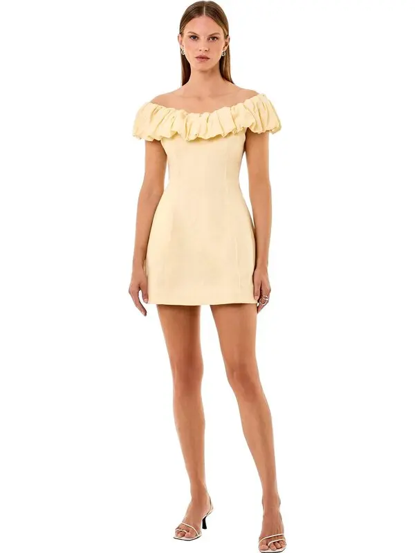 NICHOLAS Uma Dress - Custard