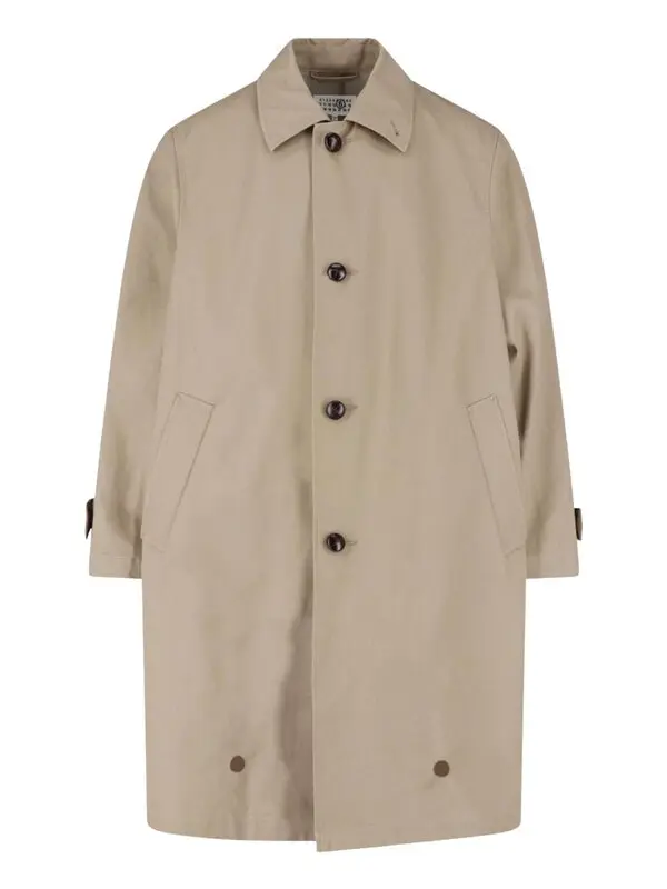 MAISON MARGIELA Single-breasted Utility Trench - Beige