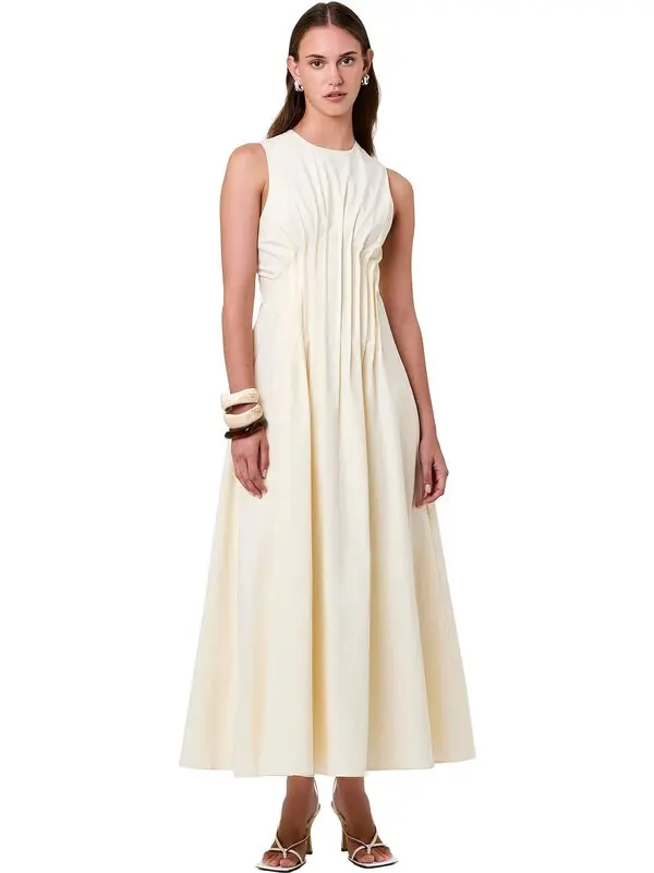 NICHOLAS Jordi Dress - Chalk