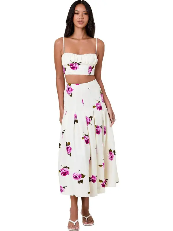 NICHOLAS Jordana Skirt - Floating Rosebuds