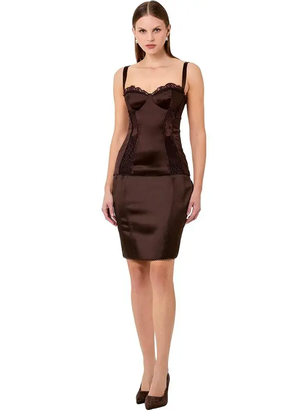 NICHOLAS Dayane Skirt - Espresso