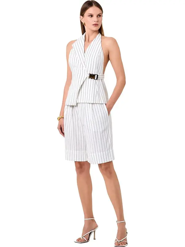 NICHOLAS Belinda Short Stripe - Ivory