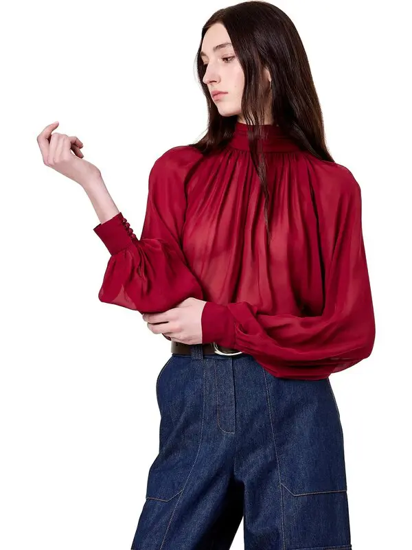 NICHOLAS Solene Top - Plum