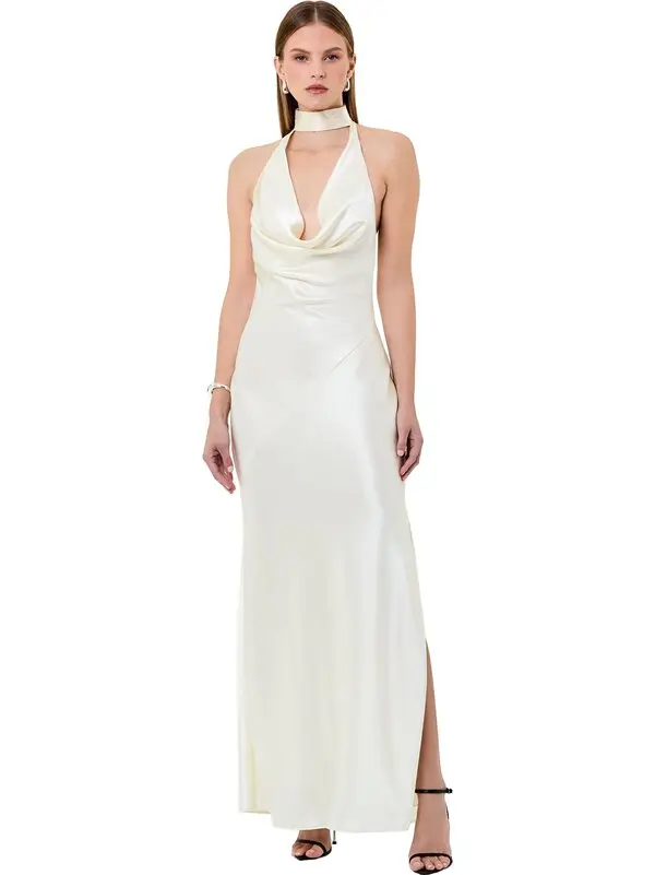 NICHOLAS Lyria Maxi Dress - Pearl