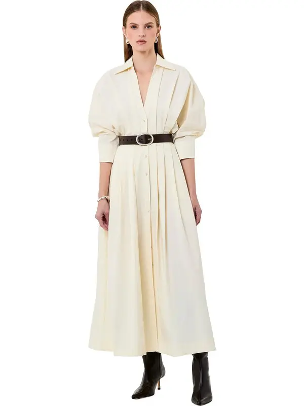 NICHOLAS Lanae Dress - Chalk