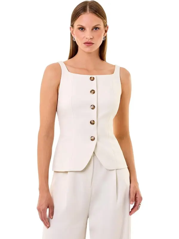 NICHOLAS Sabina Top - Ivory