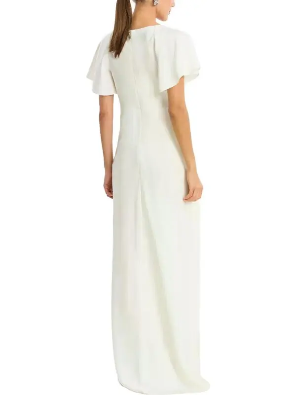 ROTATE BY BIRGER CHRISTENSEN Ruffled Maxi Dress - Neutrals