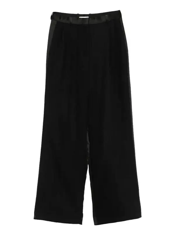 Sandro Pleated Palazzo Pants - Black