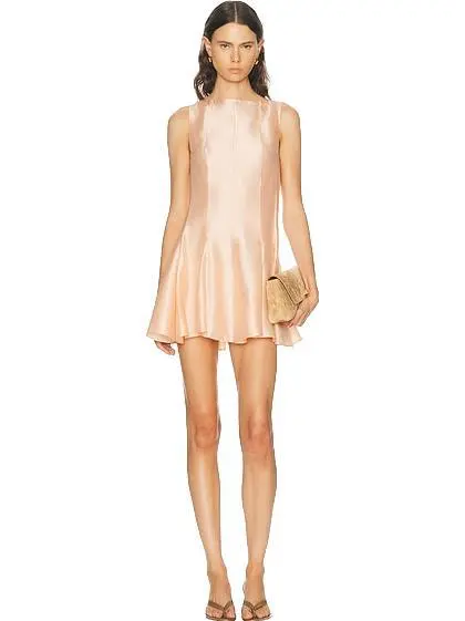 Khaite Mags Dress - Light Peach