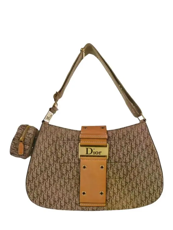 Dior Trotter Monogram Shoulder Bag - Neutrals