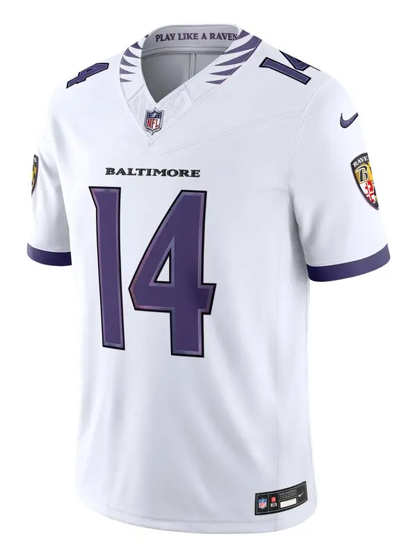 Nike Kyle Hamilton Baltimore Ravens Dri-fit Nfl Limited Jersey - White