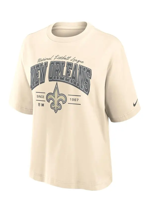 Nike New Orleans Saints Vintage Mod Boxy Nfl T-shirt - White