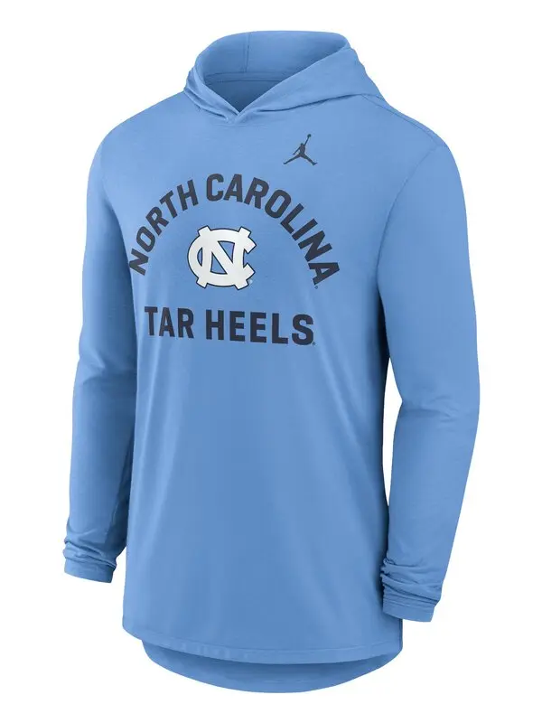 Nike North Carolina Primetime Arch Dri-fit College Long-sleeve Hooded T-shirt - Blue