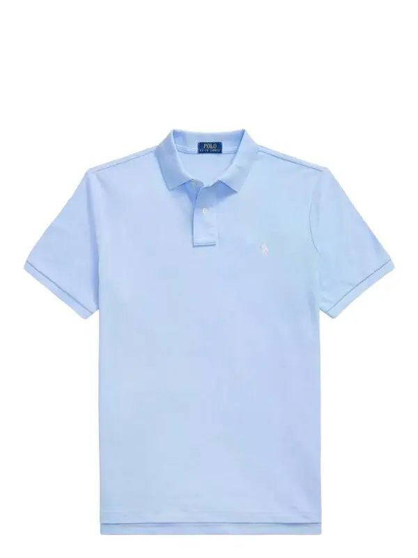 Polo Ralph Lauren Pony Embroidered Mesh Polo Shirt - Blue