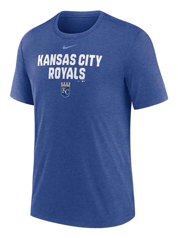 Nike Kansas City Royals Stacked Mlb T-shirt - Blue