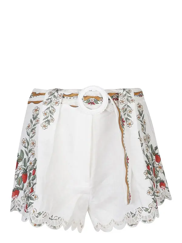 Farm Rio Fruit Beauty Linen Shorts - Multi