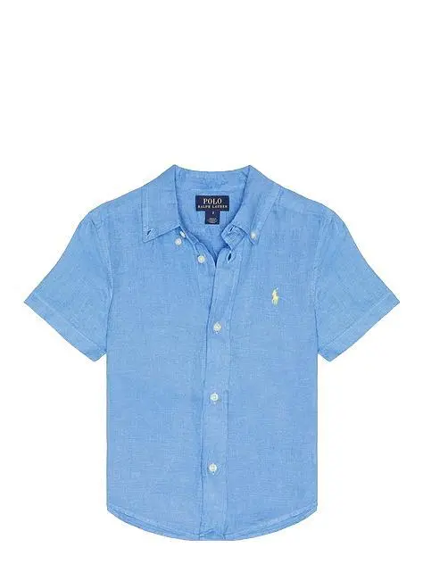Polo Ralph Lauren Short Sleeve Linen Sport Shirt - Harbor Island Blue