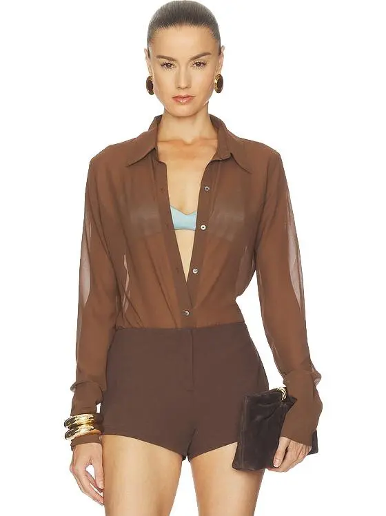 NAKEDVICE The Ariel Shirt - Mocha