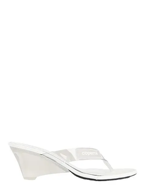 Coperni Lift Flip Flop Wedge Sandal - Clear
