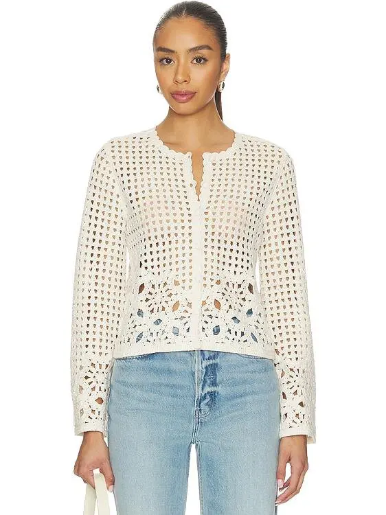 FRAME The Postcard Cardigan - Cream