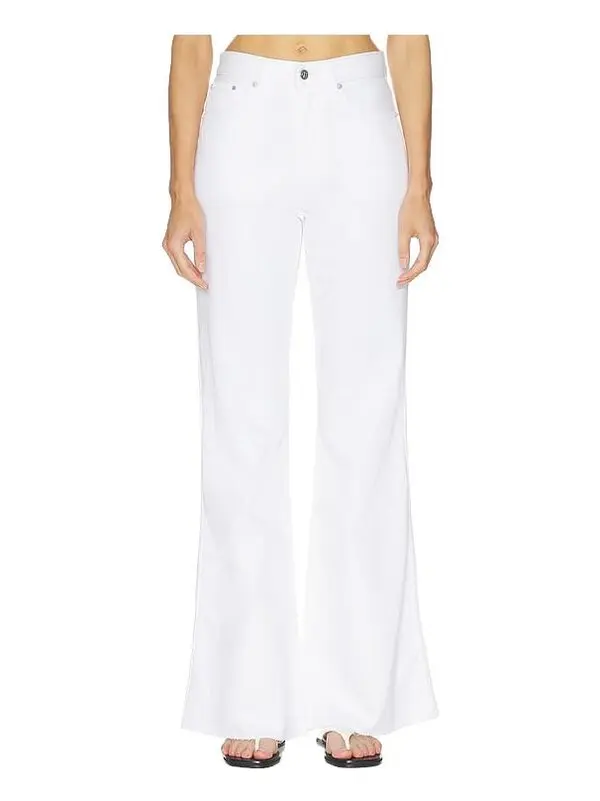 ANINE BING Wyatt Flare Jean - White