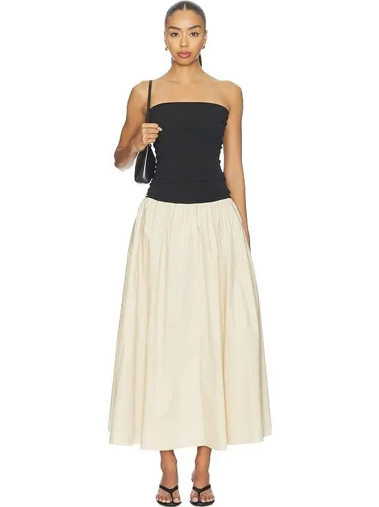 BY MALENE BIRGER Strapless Maxi Dress - Oyster Gray