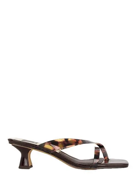 Dolce Vita Vinyl Heeled Sandals - Tortoise