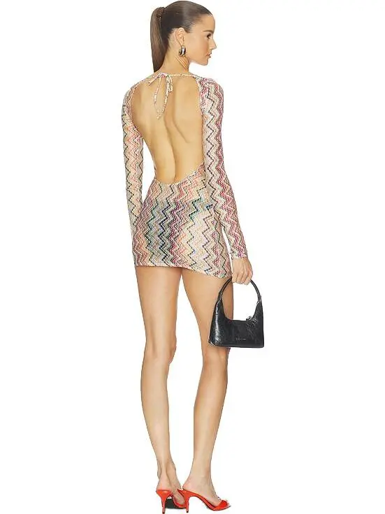 Missoni Long Sleeve Sheer Knit T-shirt - Multicolor
