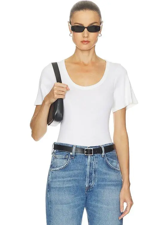 Citizens Of Humanity Rosalie U Neck Tee - Pashmina