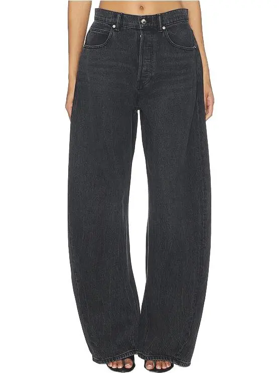 Alexander Wang Blow Up Jean With Crystal Pockets - Grey Aged