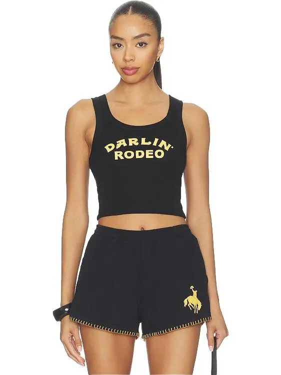 DARLIN Rodeo Crop Tank - Midnight