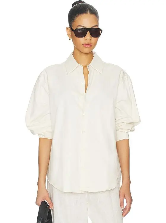 Comme Si La Shirt Flannel Classica - Cream Twill