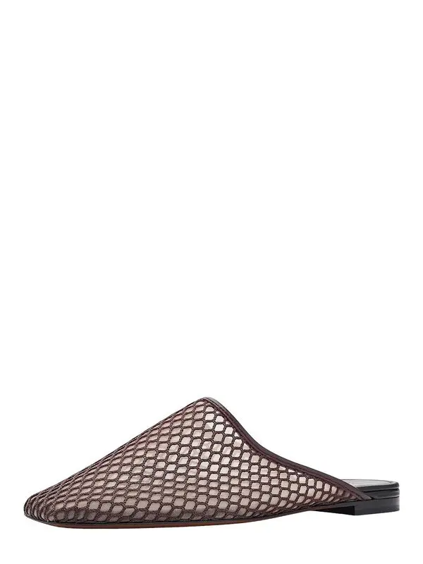 Vince Dakota Ii Sculptural Mesh Mules - Black