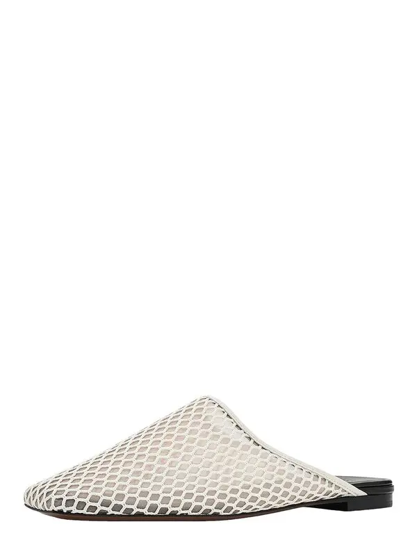 Vince Dakota Ii Sculptural Mesh Mules - Bone