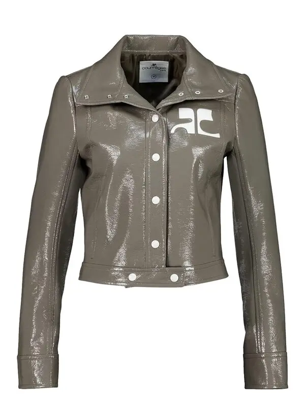 COURREGES Vinyl Re-edition Jacket - Grey