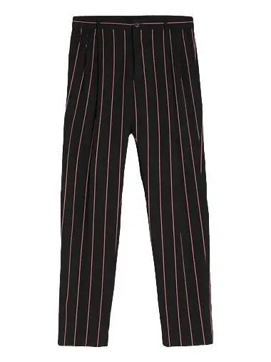 Dolce & Gabbana Tailored Pinstriped Wool Blend Pants - Black