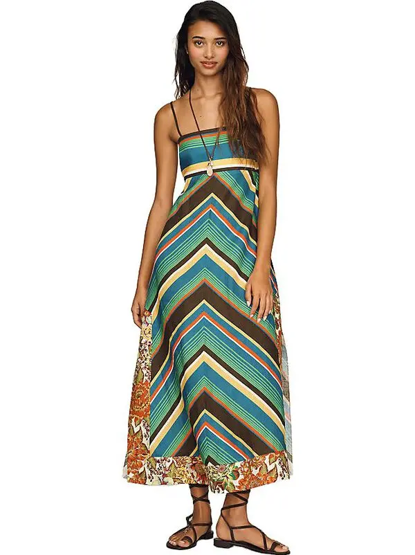 ALEMAIS Charlie" Linen Day Dress - Multi