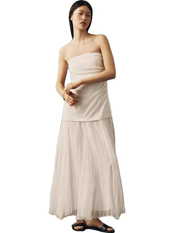 Astr The Label Yvonne Twofer Midi Dress - White